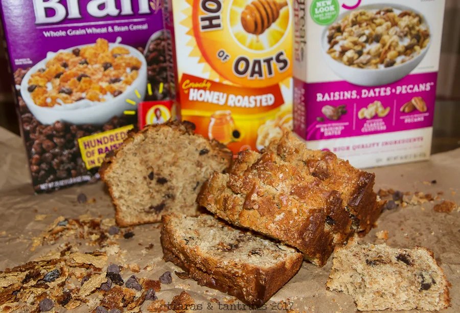 Peanut Butter Chocolate Chip Cereal Bread — Tiaras & Tantrums