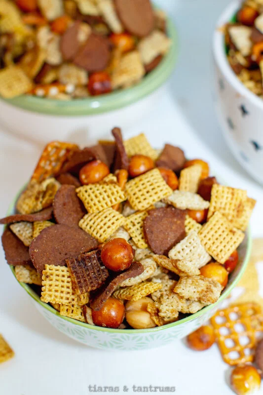 The Best Extra Bold Savory Chex Mix Recipe — Tiaras & Tantrums