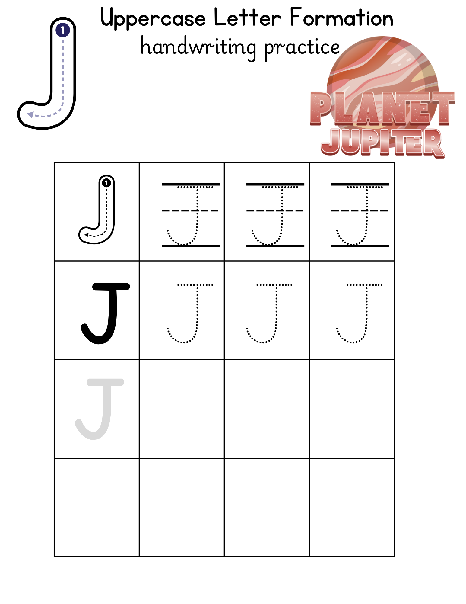 Uppercase Letter Tracing Worksheets ~ Free Preschool Printables ...