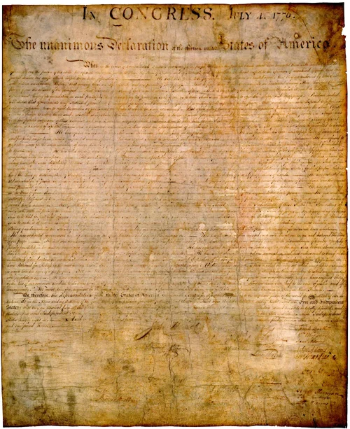 Rough Draft of The Declaration of Independence — PiqueShow