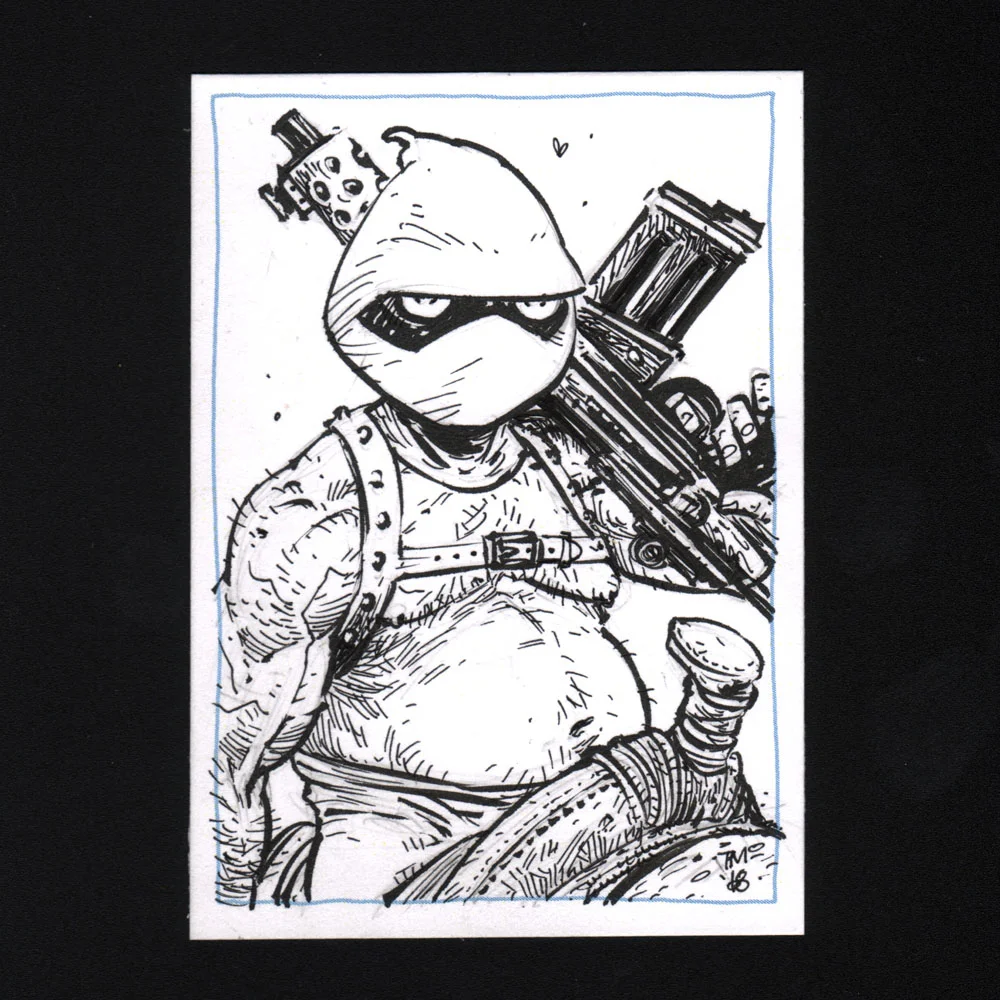 Sketch of the Day! COBALT 60 SKETCH CARD — COLONEL TONY MOORE