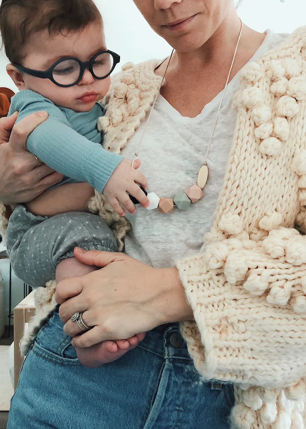 Chewable Charms: Stylish Teething Necklaces + Teether | @DaniMarieGun — mini style