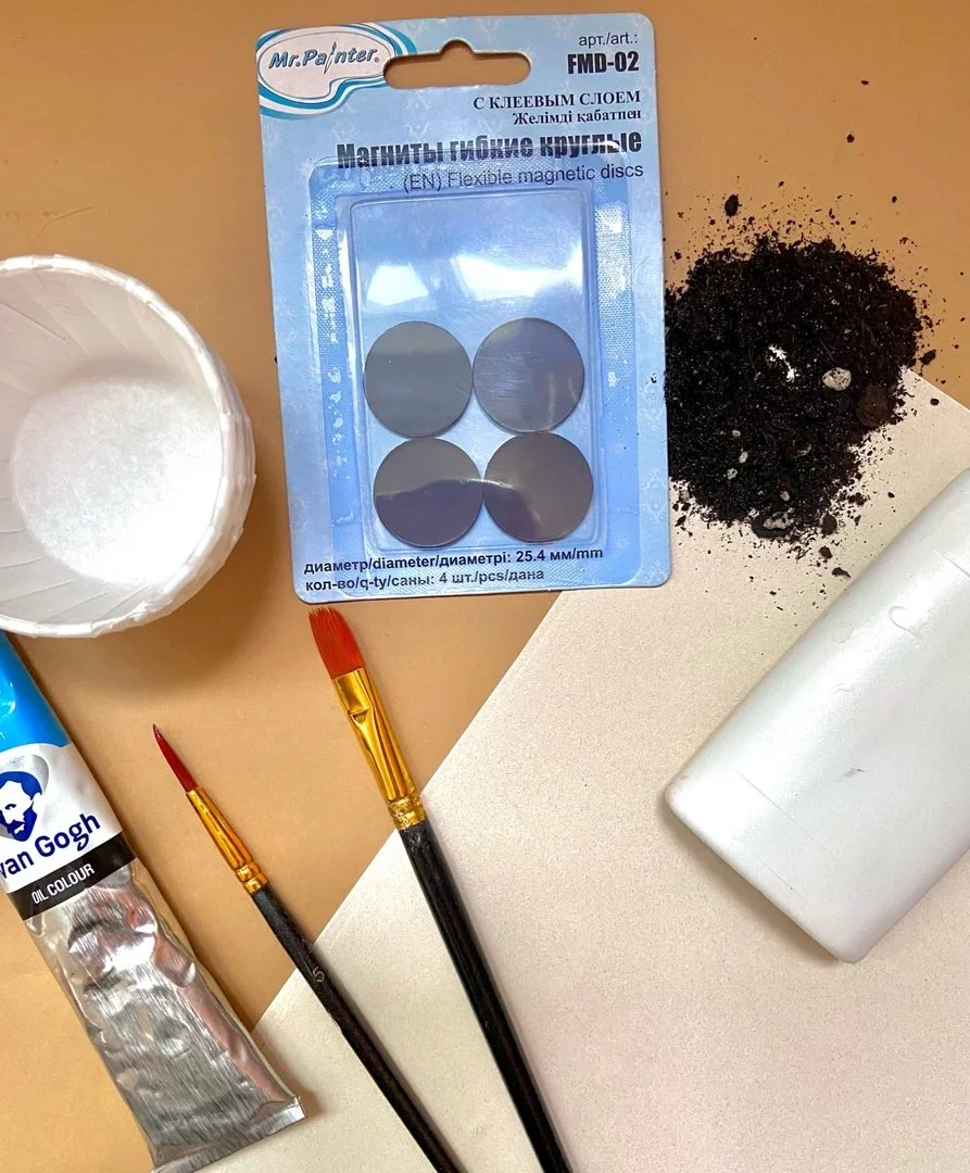 Papier-mache Plant Pot Magnets — VOL•UP•2