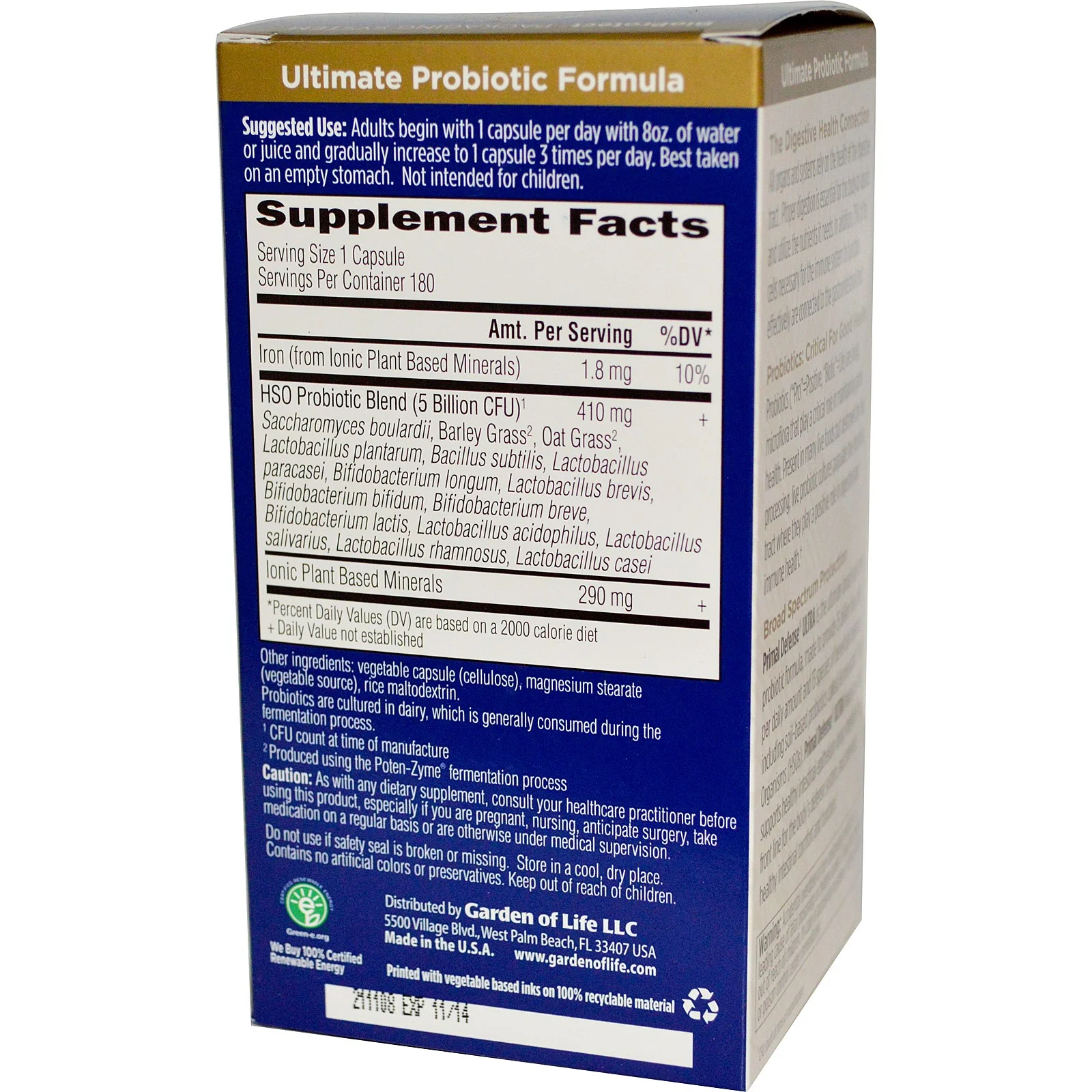 Garden Of Life Primal Defense Ultra Probiotic Formula | Fasci Garden
