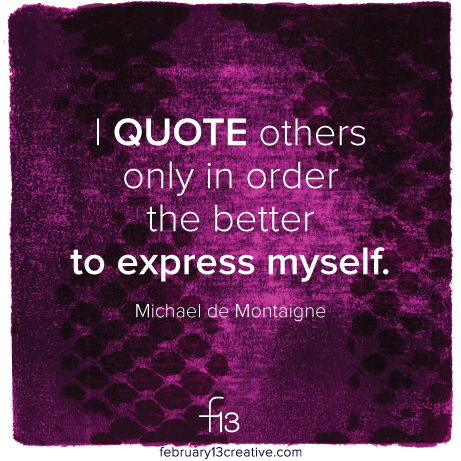 quick & easy: public domain quotations — F13