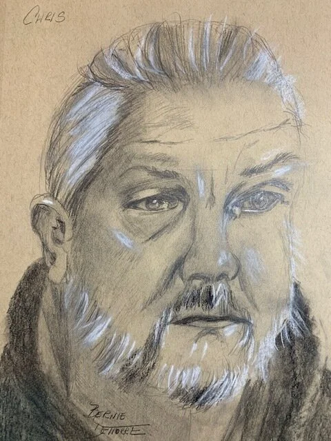 The Pretentious Cleveland Portrait Artists drawing Chris Raab live ...