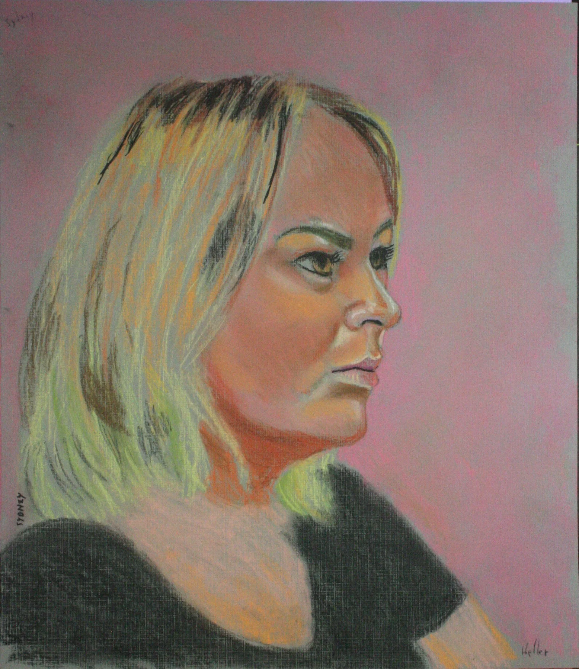 The Pretentious Cleveland Portrait Artists drawing Sydney Sophia Darton ...