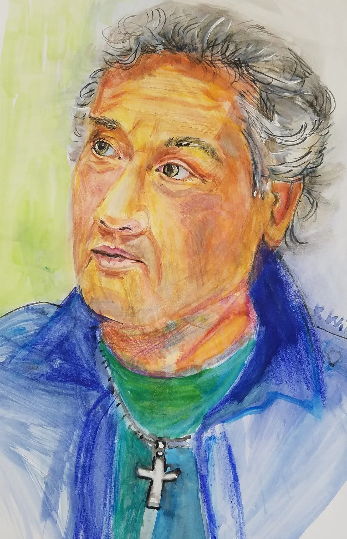 The Pretentious Cleveland Portrait Artists drawing Hector Rolando ...