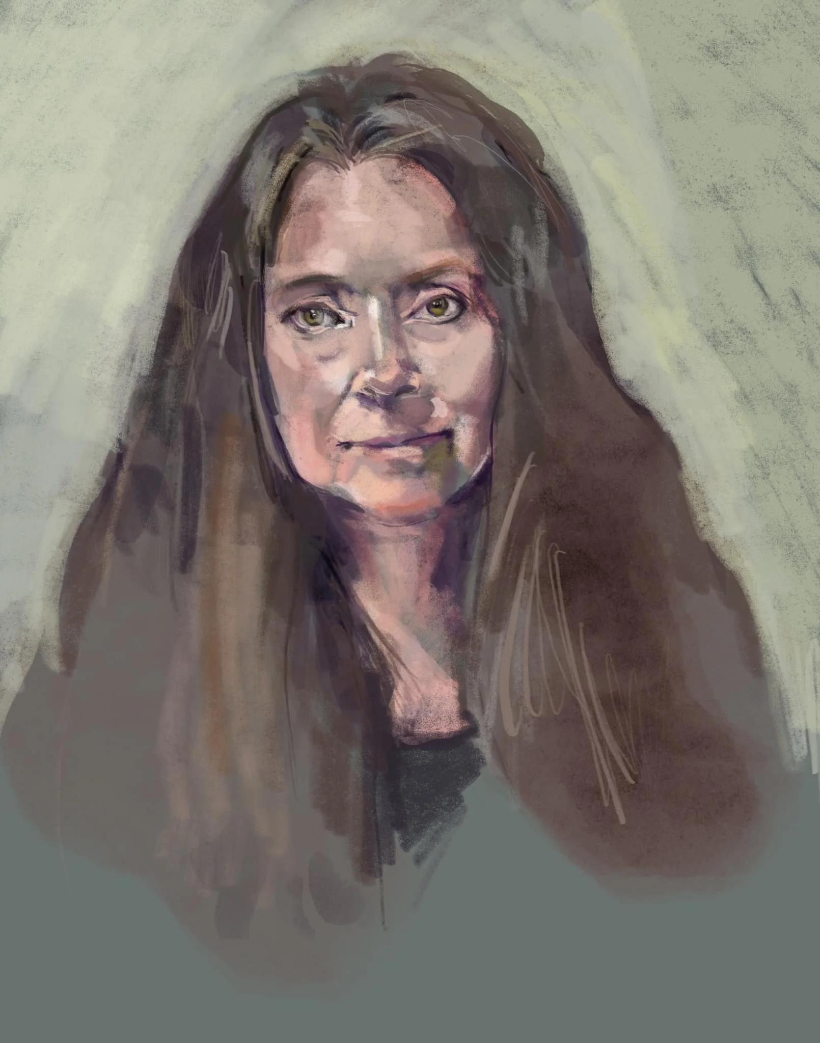 The Pretentious Cleveland Portrait Artists drawing Erin O'Brien at Artful Cleveland. 8-4-23 ...