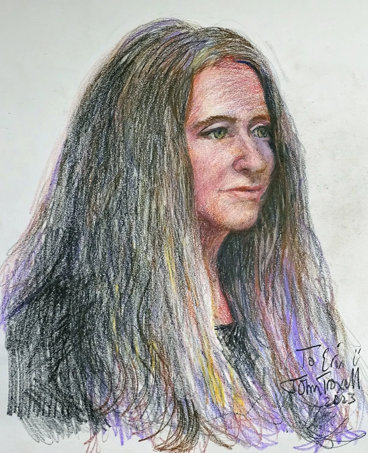 The Pretentious Cleveland Portrait Artists drawing Erin O'Brien at ...