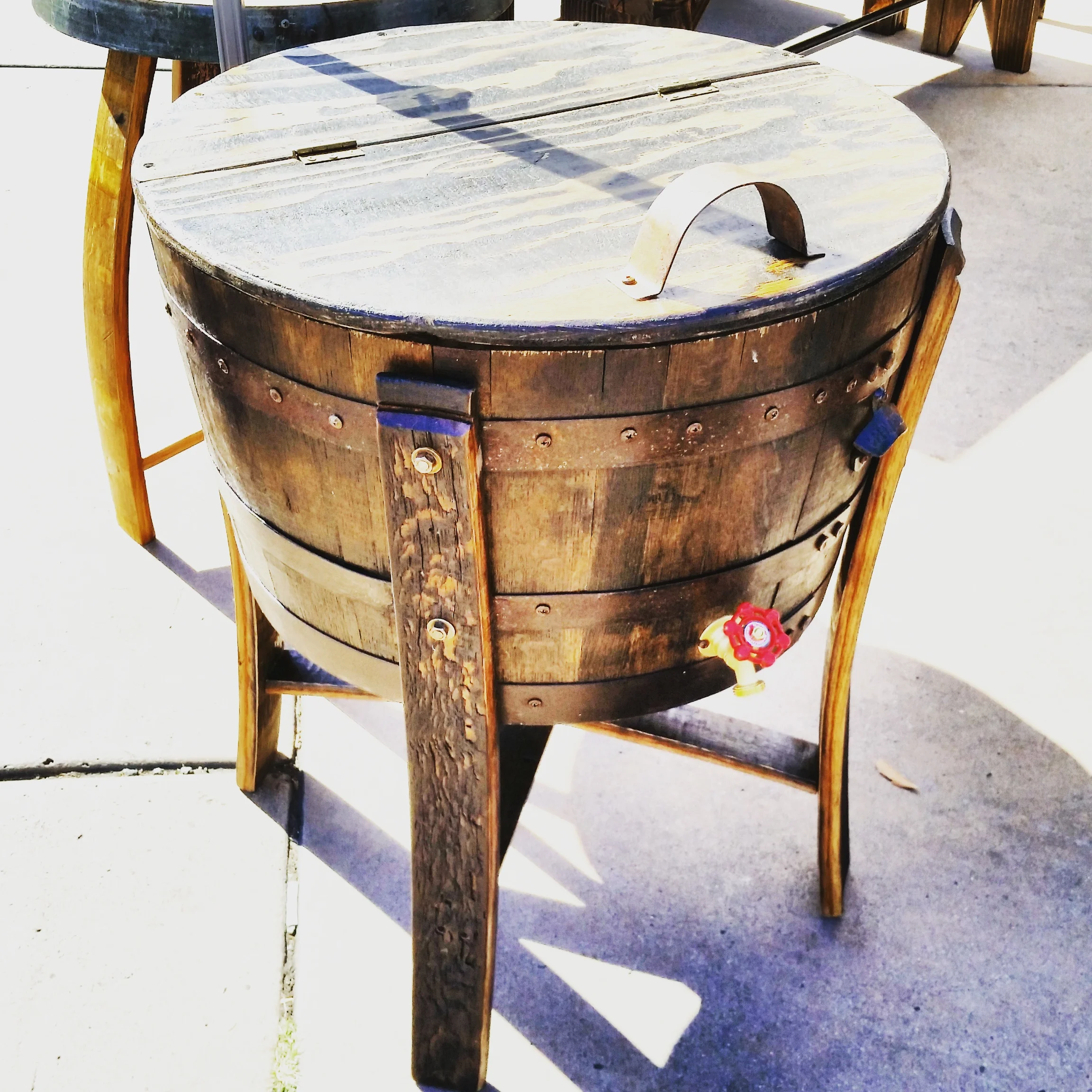 Half Full Barrel Beverage Cooler — King Barrel