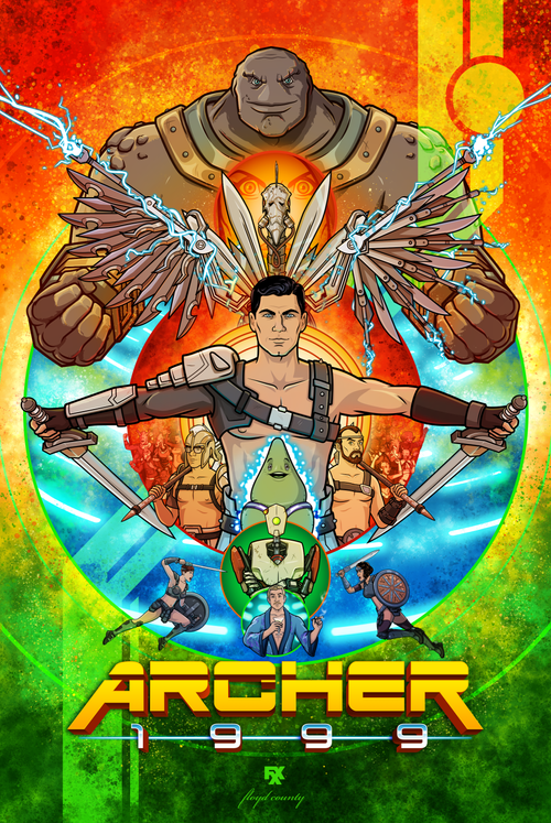 Archer 1999: Happy Borthday Poster — Art of Stephen S.