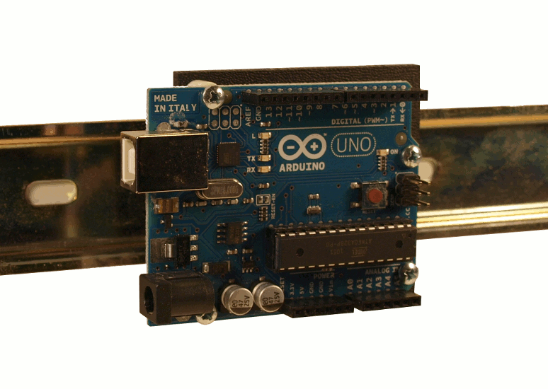 Din Rail Mount For Ruggeduino And Arduino Uno — Rugged Circuitsrugged Arduino