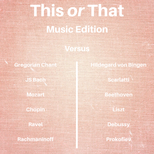 This or That... Music Edition — Piano Possibilities
