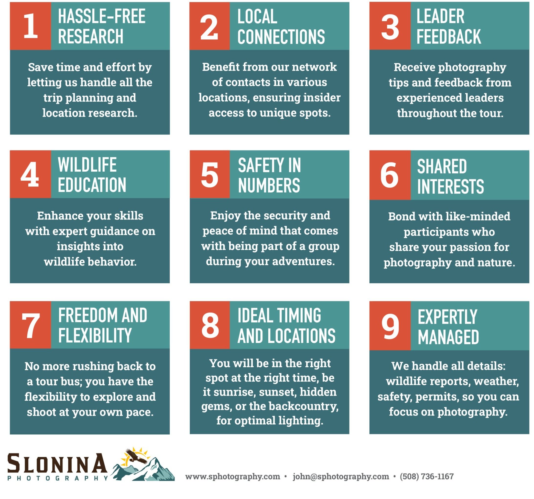 Why Choose us — Slonina Nature Photography