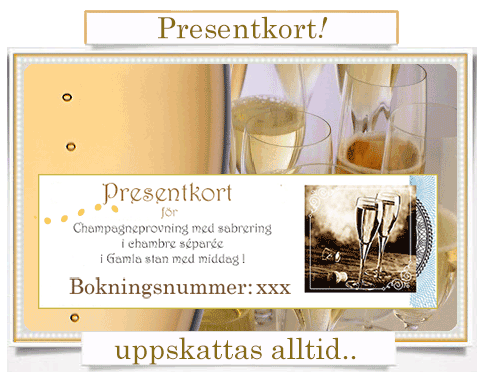 Champagneprovningar/bubbelprovningar i Stockholm fr. 485 kr | P-C