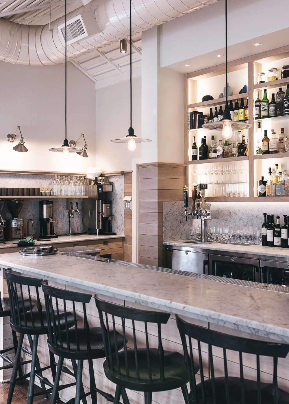 Wide Wayland Fan-Back Counter Stool - 24 | O&G Studio