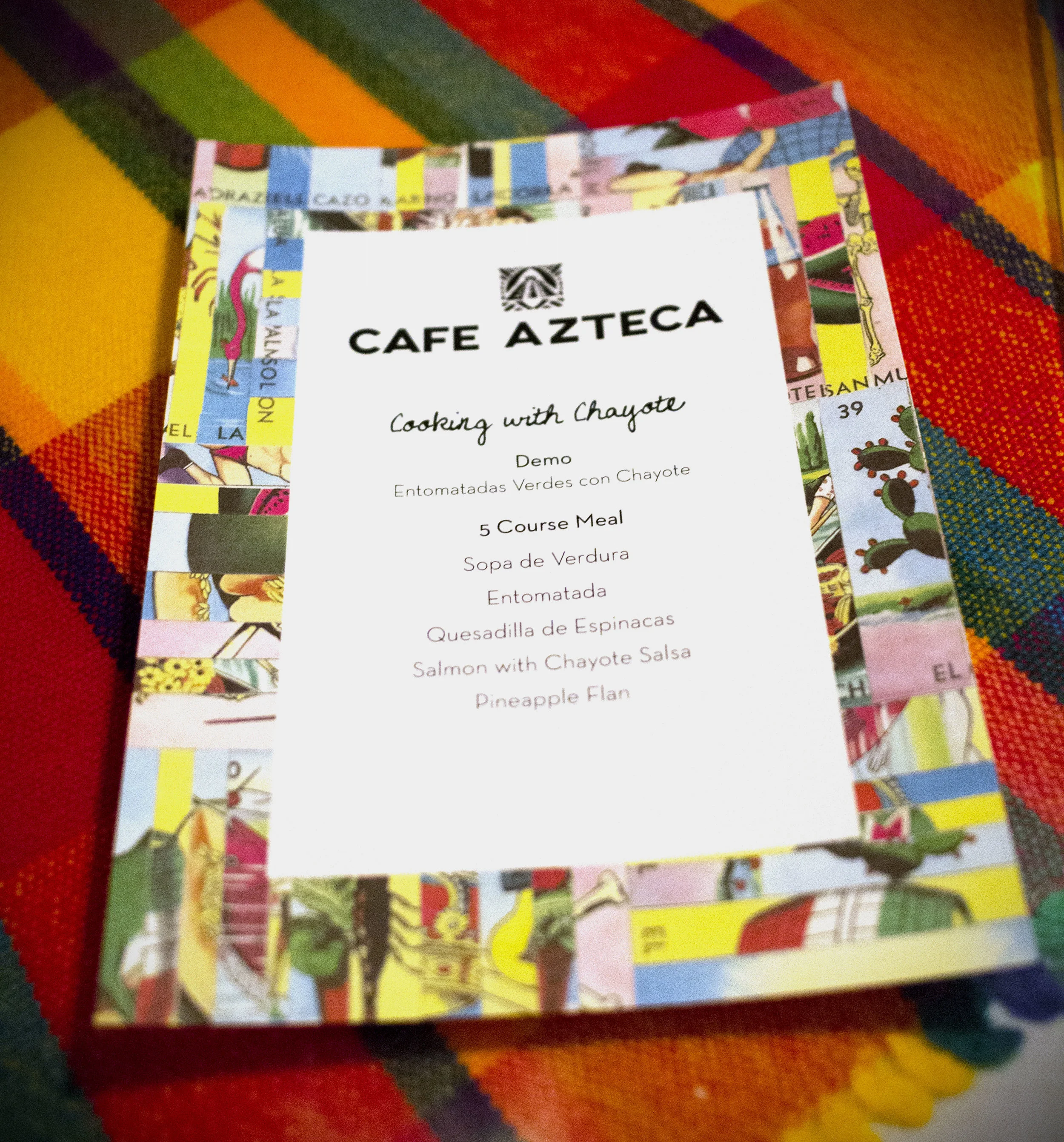 What you get. — El Taller & Cafe Azteca