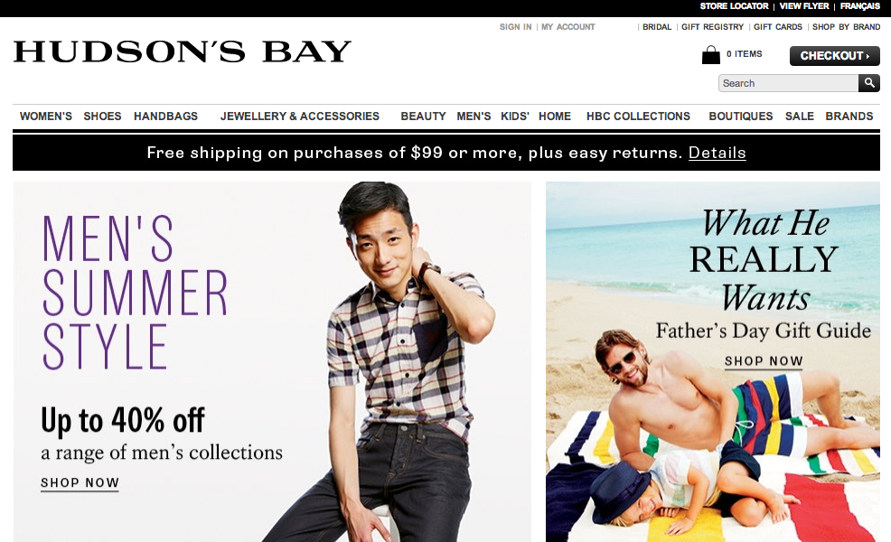 Most of Hudson's Bay's merchandise will be available online by the end ...