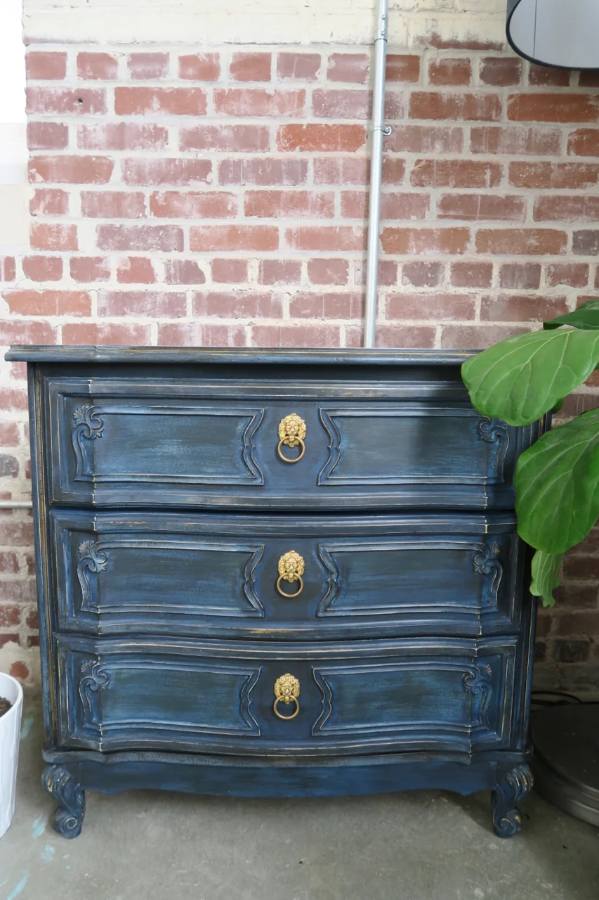 Navy Blue Distressed Furniture