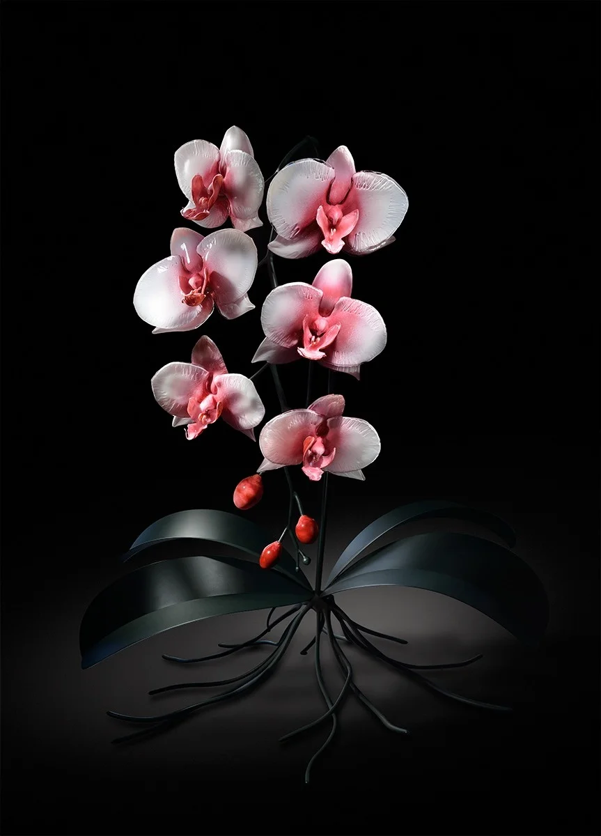 Large Orchids — Modern Glass Art