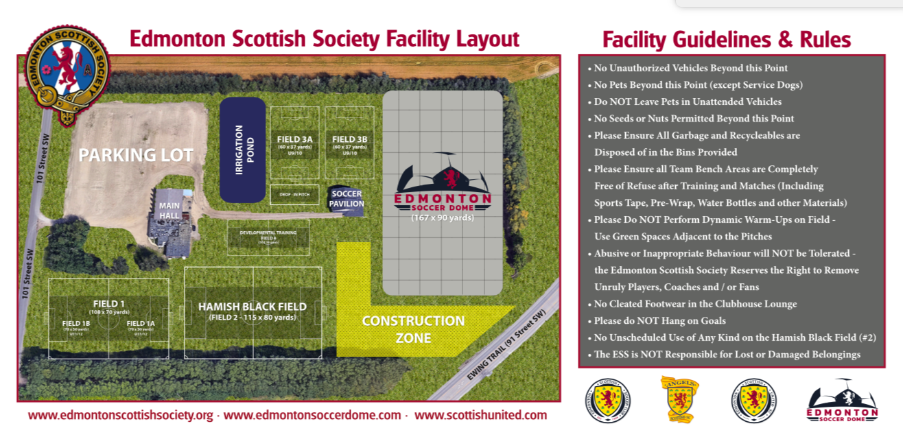 Facility Information | Edmonton Scottish United SC