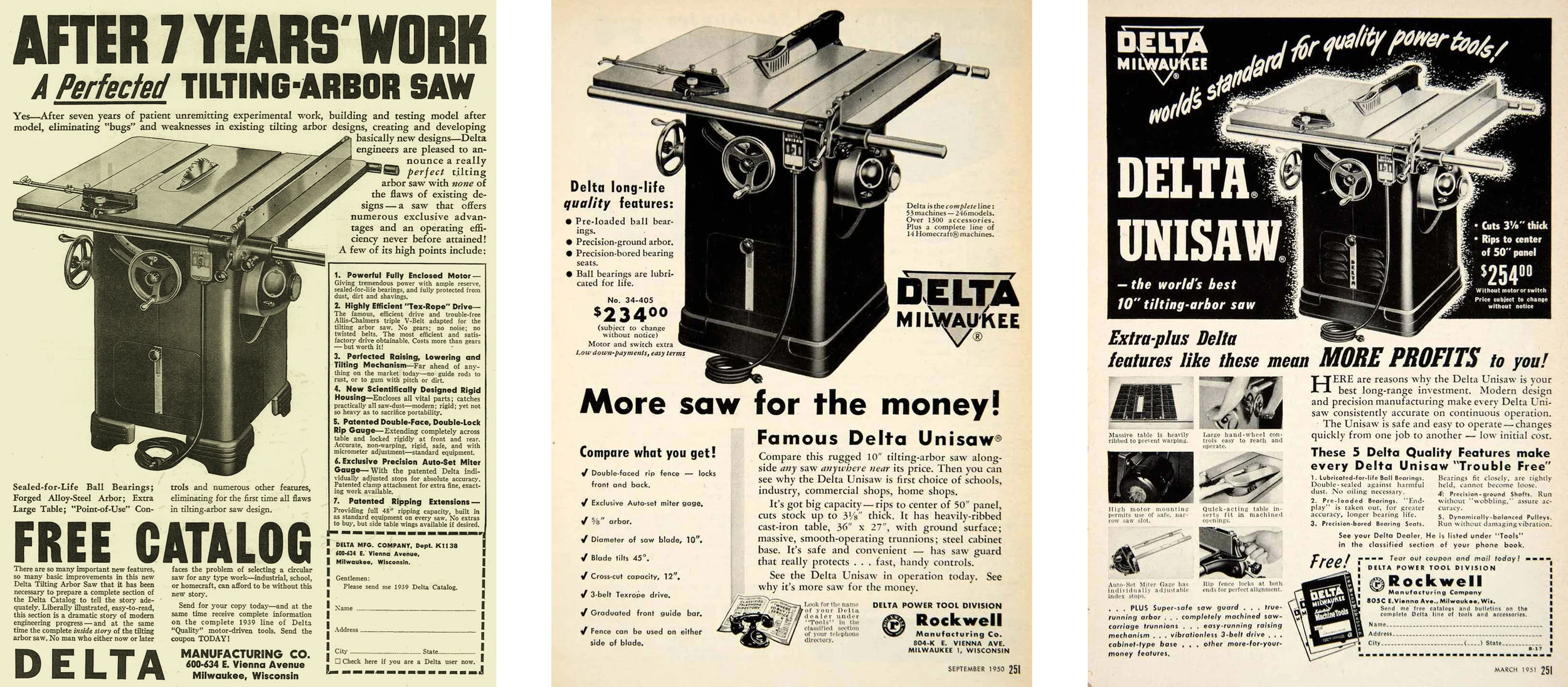 Vintage 1941 Delta Unisaw — Nutmegger Workshop