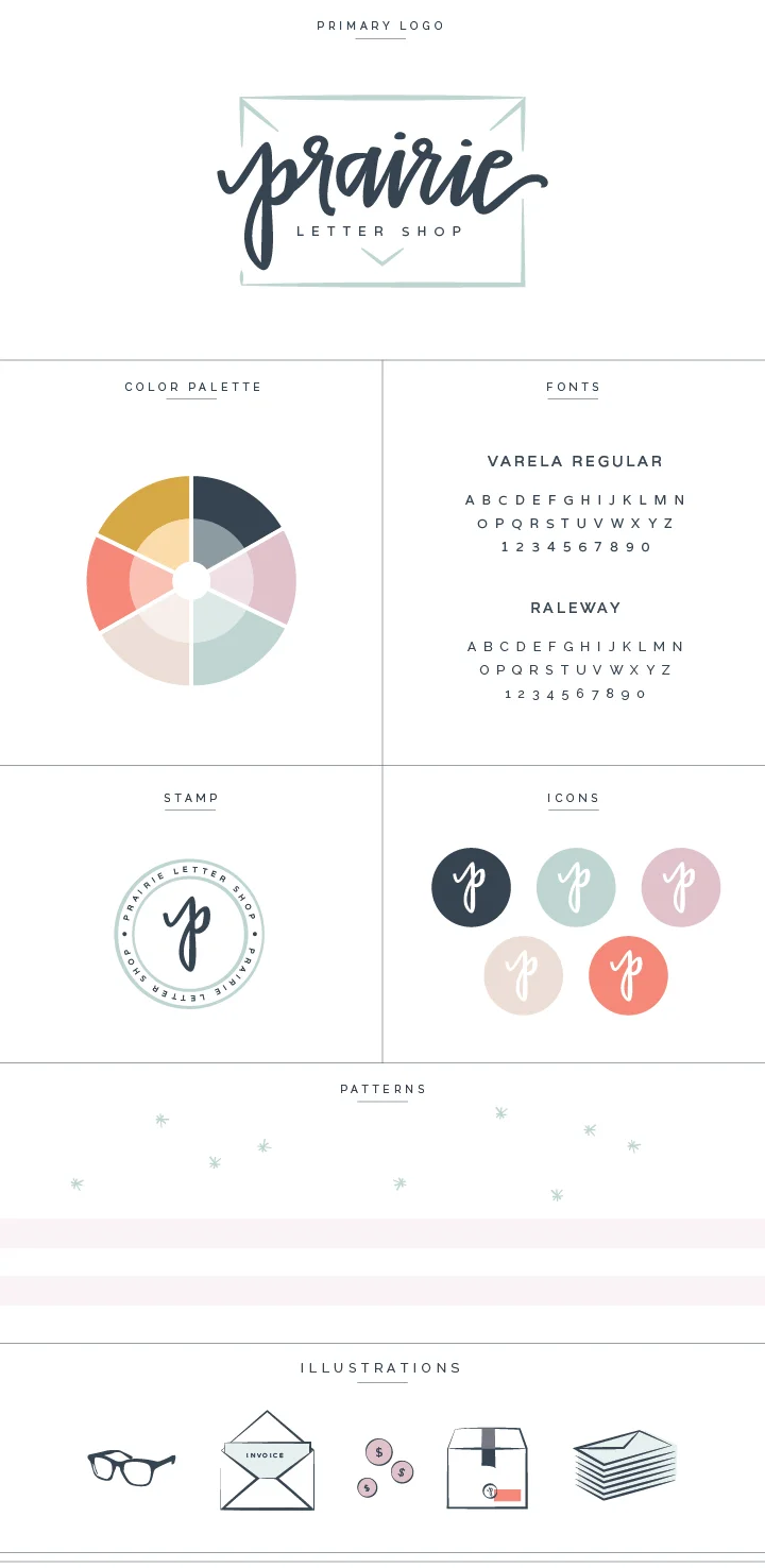 New Brand + Website Design for Prairie Letter Shop