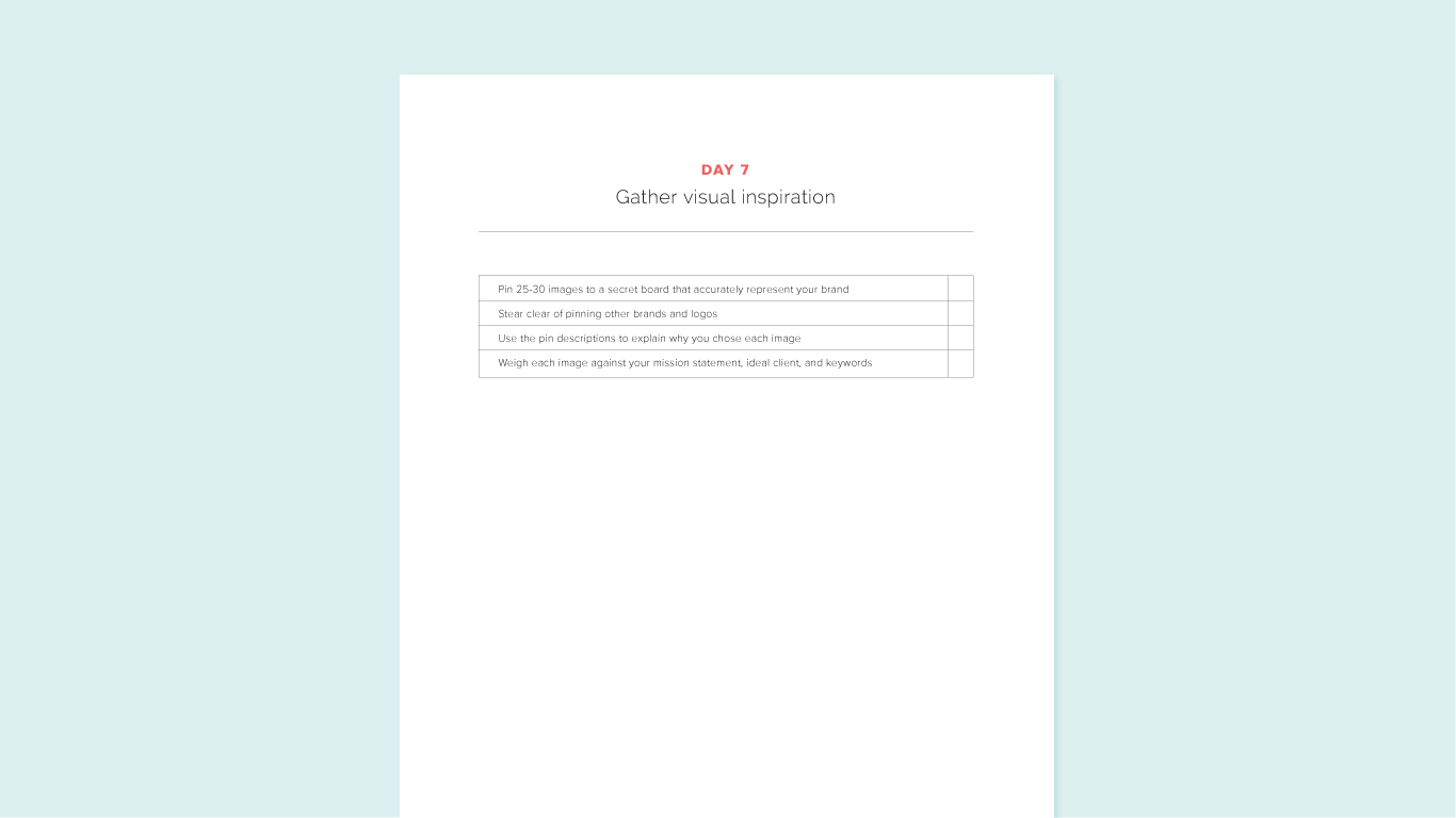 Brand Challenge Day 7: Gather visual inspiration