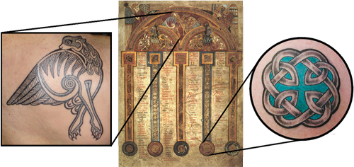 Illuminated Manuscript Tattoos — LuckyFish, Inc. and Tattoo Santa Barbara