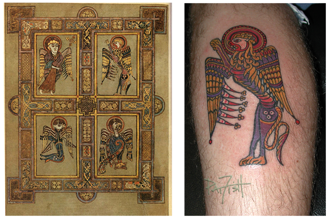 Illuminated Manuscript Tattoos — LuckyFish, Inc. and Tattoo Santa Barbara