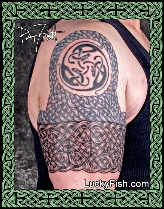 Sith Cat Sleeve Celtic Tattoo — LuckyFish, Inc. and Tattoo Santa Barbara