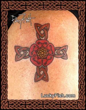 Exploring the Beauty and Symbolism of Heraldic and Celtic Rose Tattoo ...