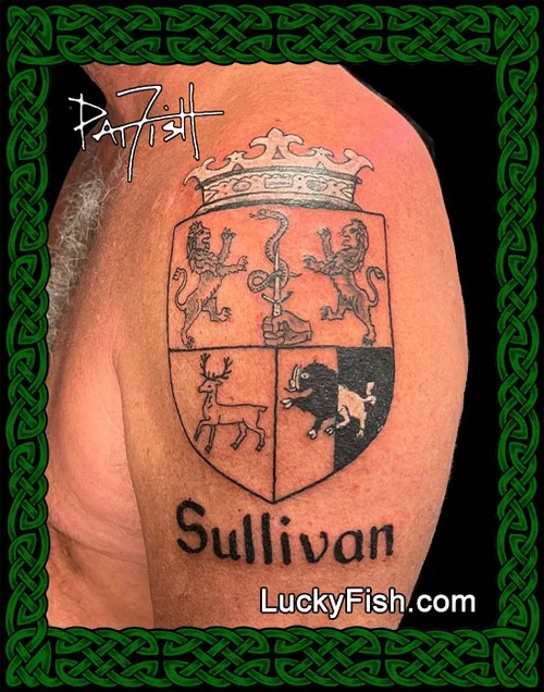 The Sullivan Family Crest — LuckyFish, Inc. and Tattoo Santa Barbara