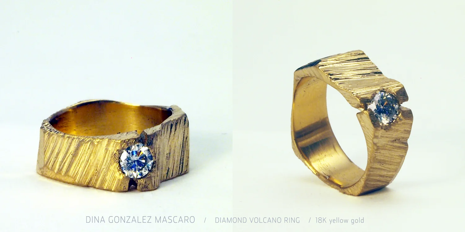 Volcano Engagement ring — MONUMENT by González Mascaró - art jewellery