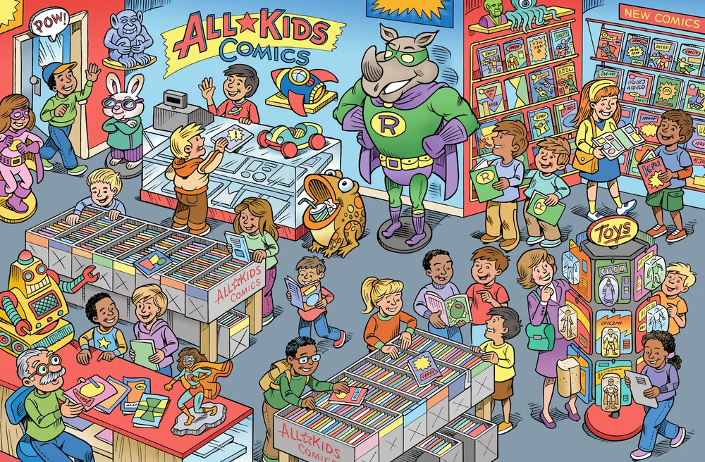 Comic Shop — David Helton Illustration