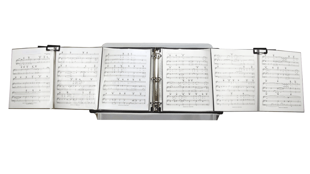 Music Binder Displays 6 Pages at Once