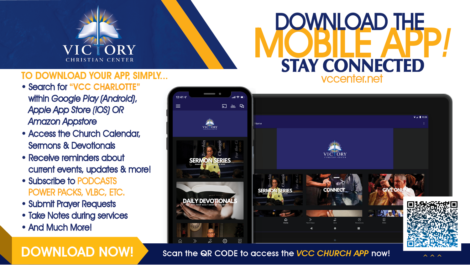 VCC Church App — Victory Christian Center