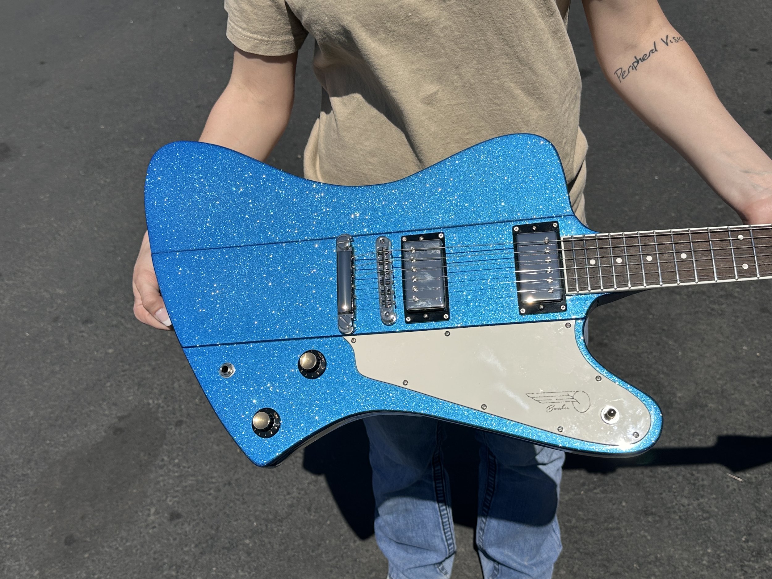 Banshee #665 Royal Blue Flake — Kauer Guitars