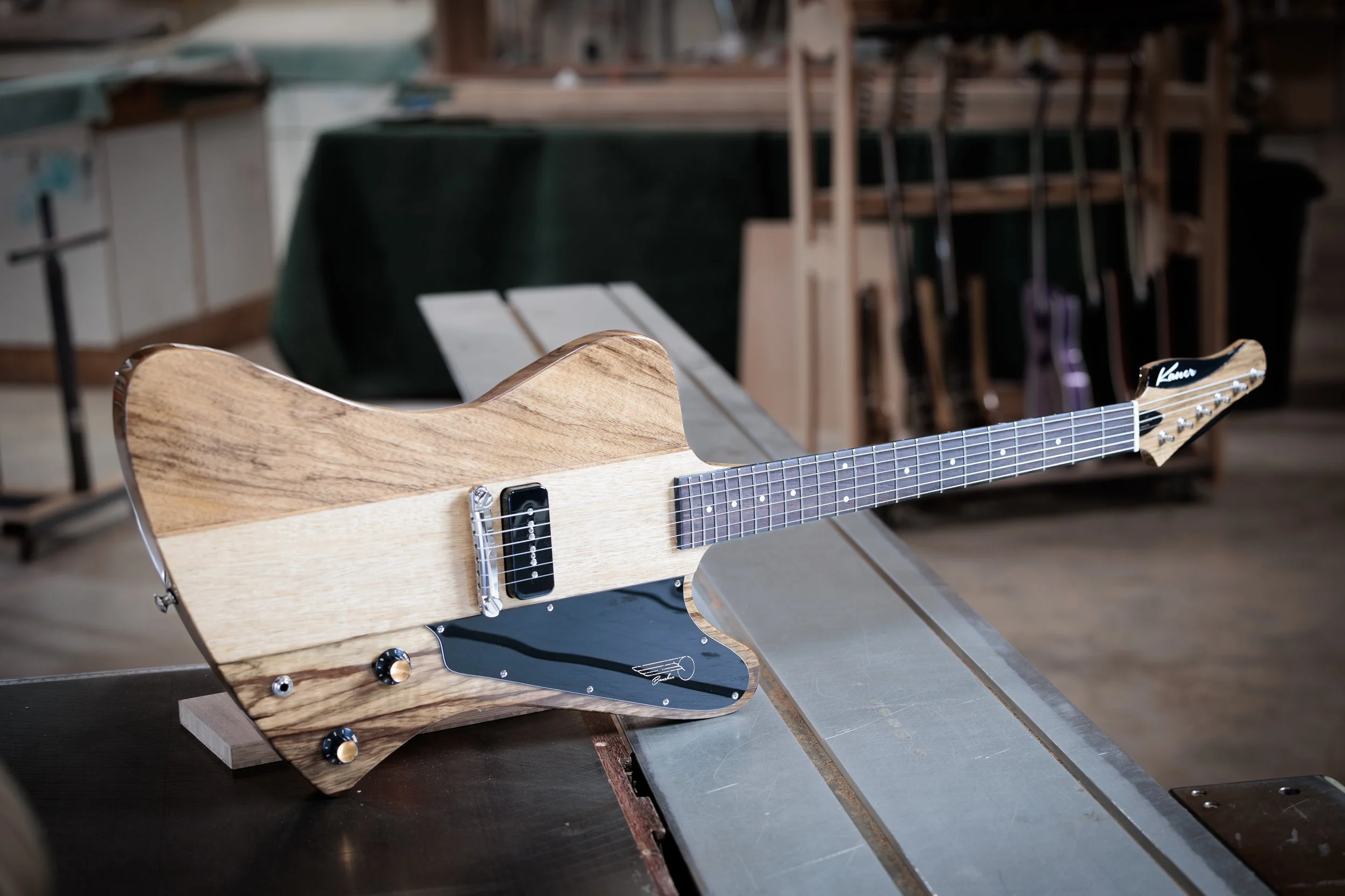 Banshee Jr. #651 Black Limba — Kauer Guitars