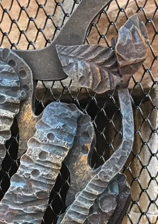 Bliss Studio Custom Metalwork — Owl Fireplace Screen