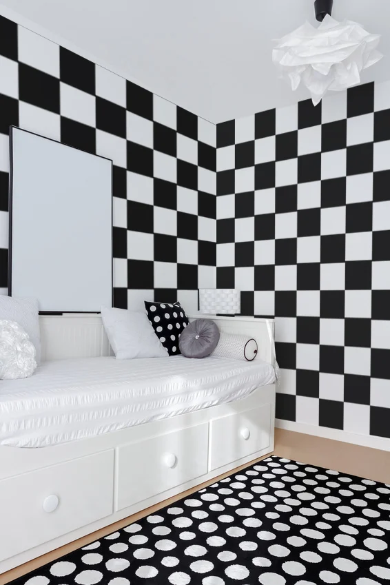 Checkered Wall Decals — Wall Star Graphics | Modern Artifact Decor