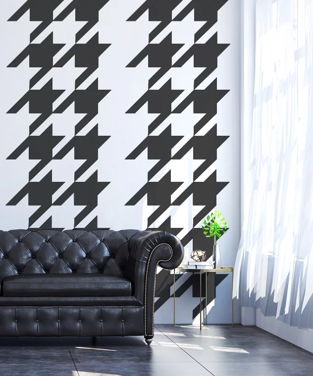 Houndstooth Wall Decal — Wall Star Graphics