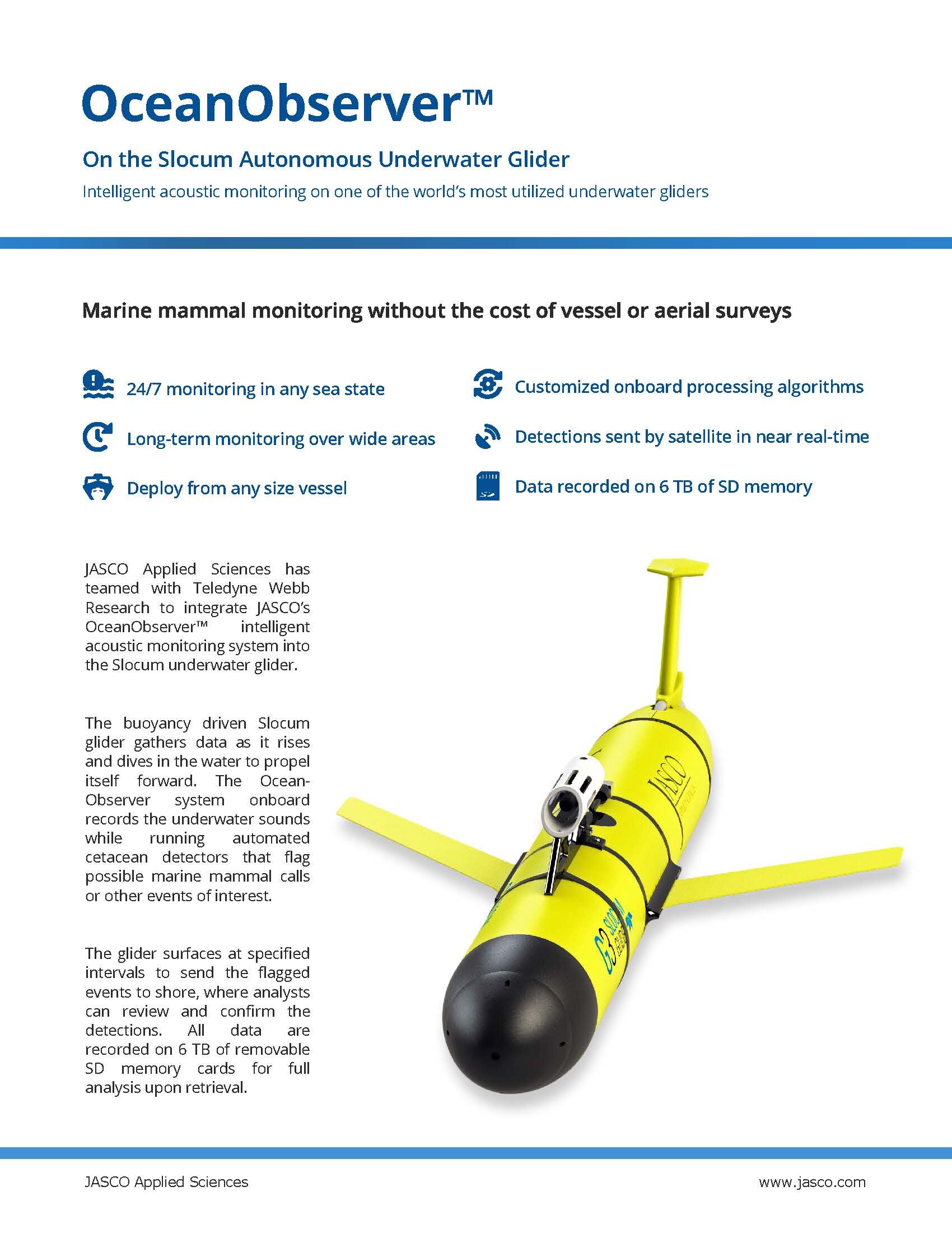 OceanObserver Glider | JASCO Applied Sciences