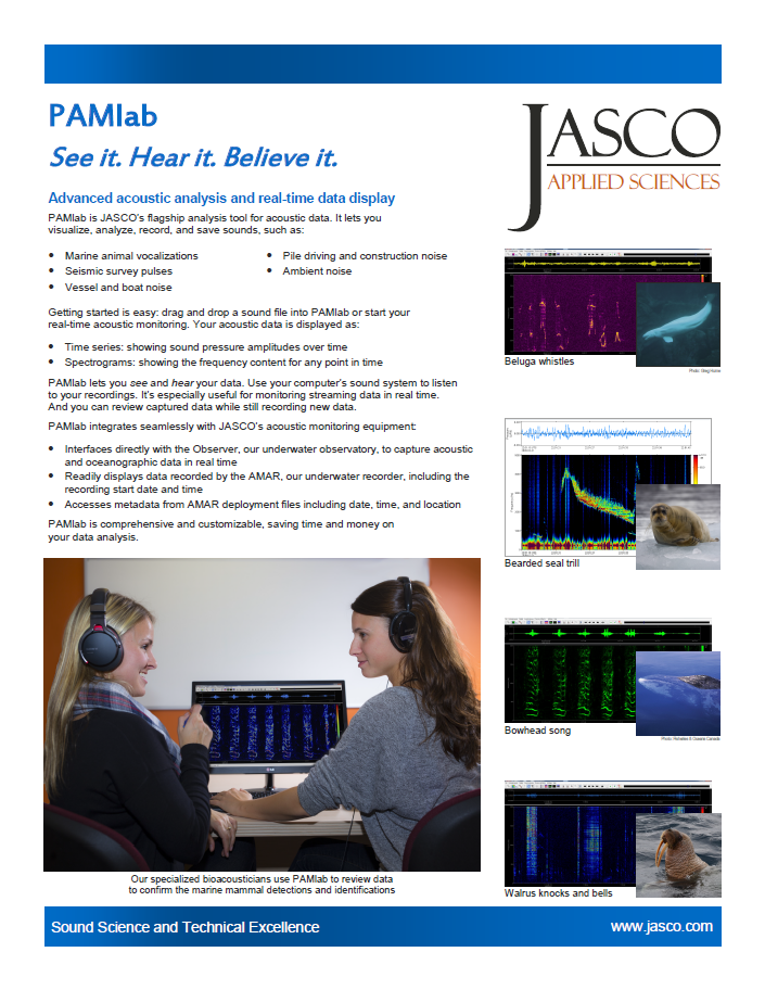 Brochures & Datasheets | JASCO Applied Sciences