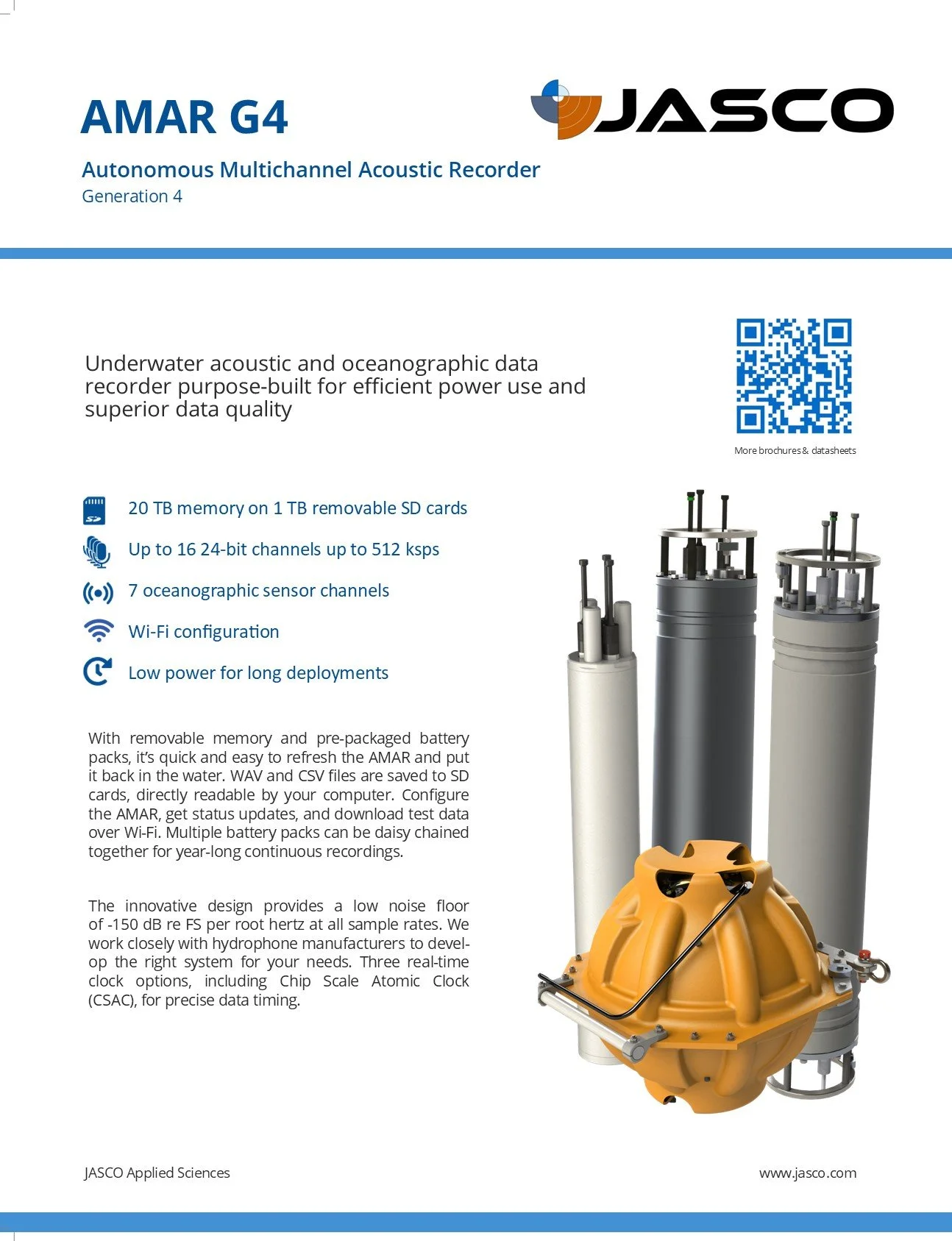AMAR G4 | Passive acoustic monitoring system | JASCO Applied Sciences
