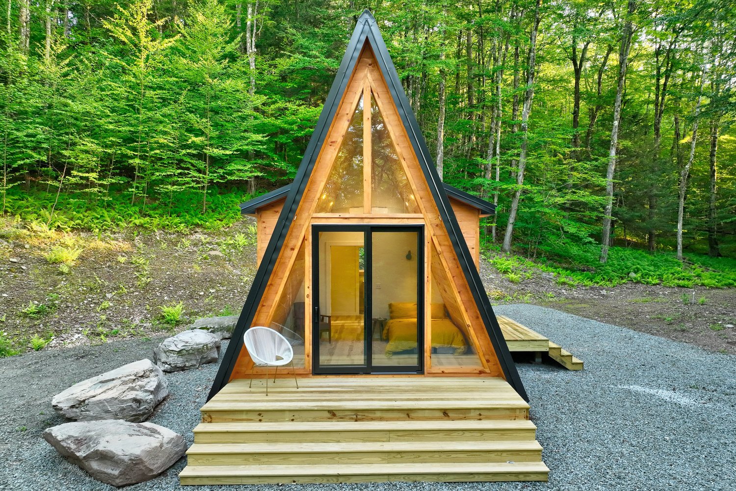 Catskills A-frame home for sale near Callicoon — Country House Realty