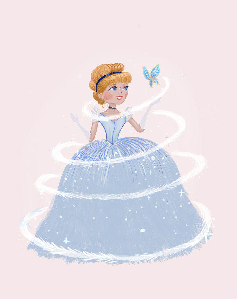Cinderella Transformation Drawing