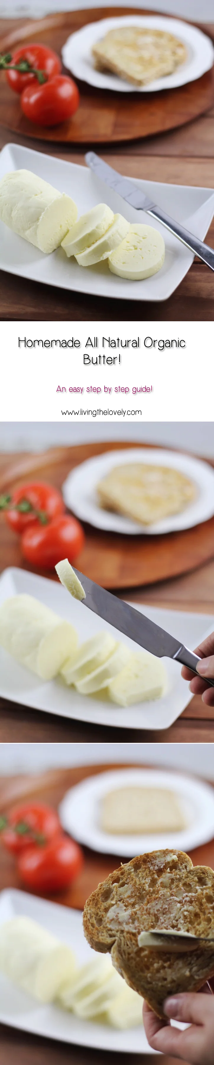 Super Easy Natural Homemade Butter! — Living the Lovely