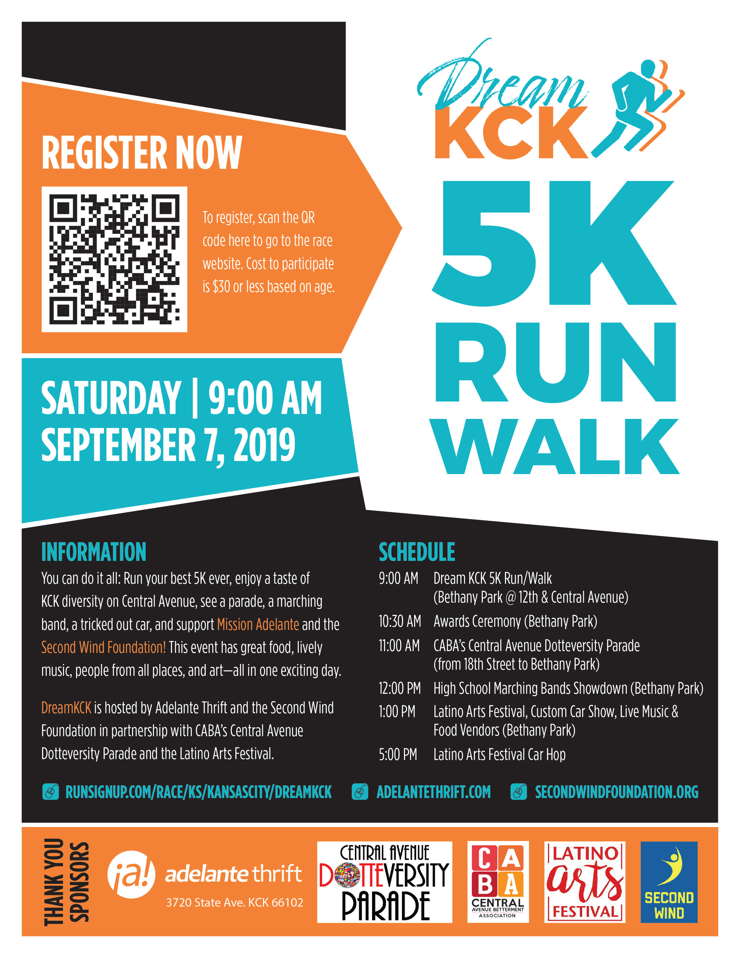 Dream KCK 5K Run/Walk- September 7, 2019 — mission adelante